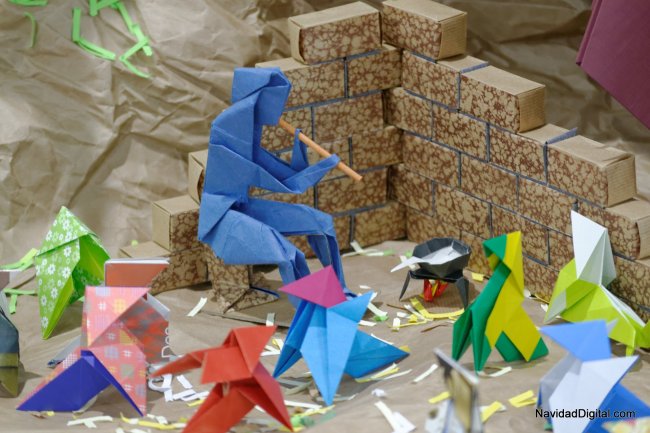 Un belén de papel lleno de detalles (Madrid, 2013) | El blog de Navidad ...